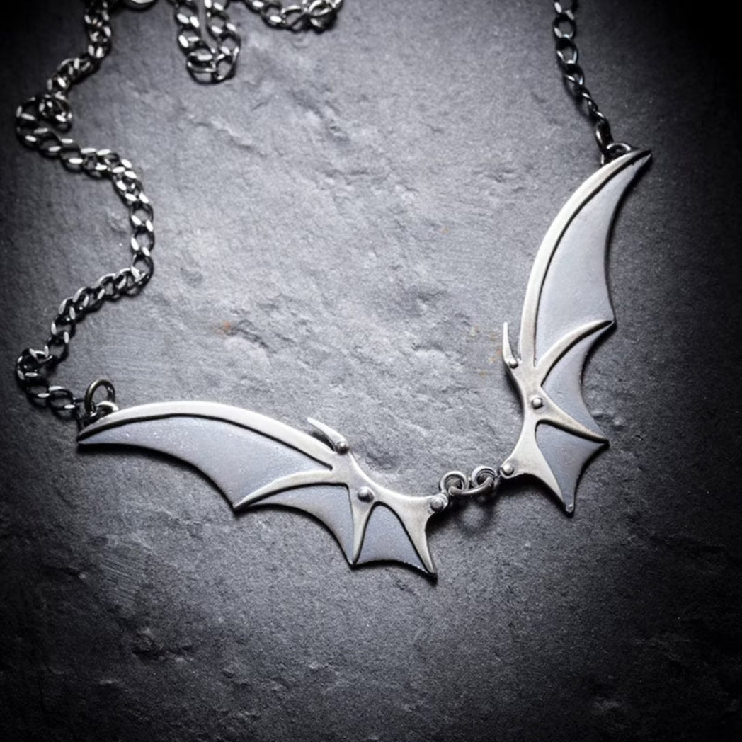 Delight in the Night Bat Wings Necklace – Bleak Boutique