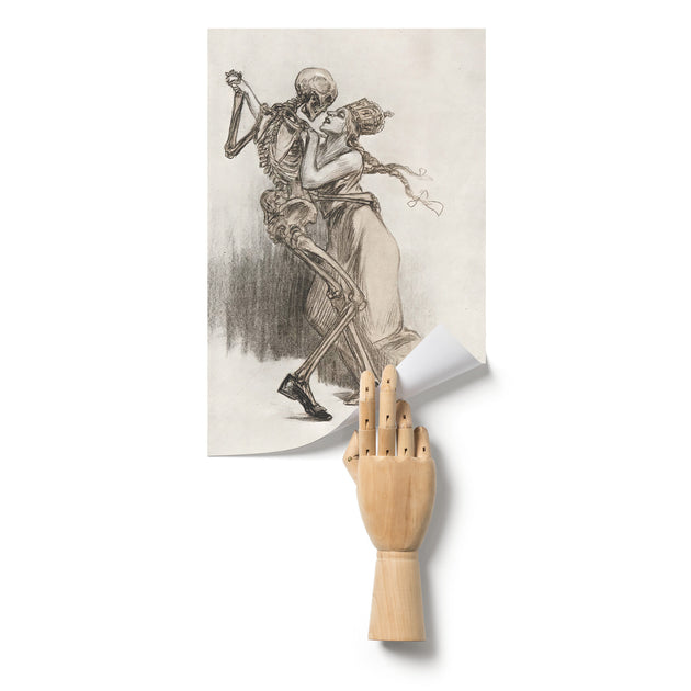 "The German Tango" (Lady Dances with Death) by Louis Raemaekers Matte ...